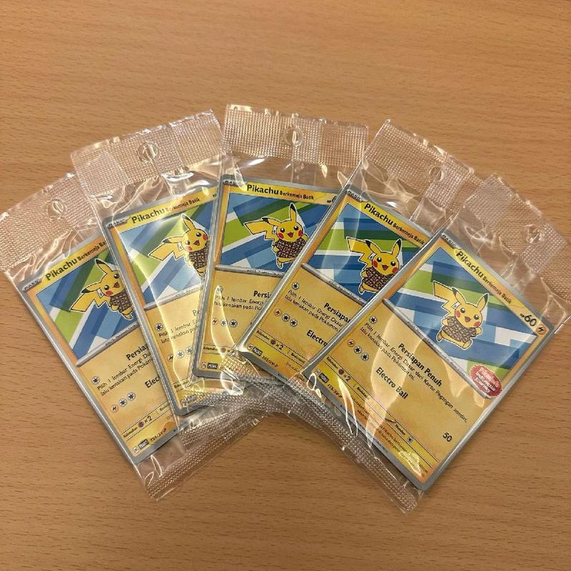 Pikachu Batik V3 Biru Kartu Pokemon Koleksi - Shop | Tokopedia