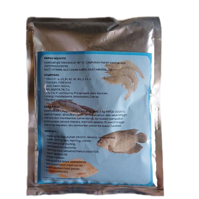 Premix - Premix KRPQU AQUATIC 100 Gram - Premix ikan - Premix udang ...