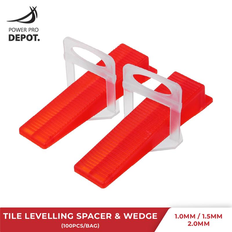1.0 / 1.5 / 2.0mm Tile Levelling Base Spacer & Wedge ( 100pcs - TikTok ...
