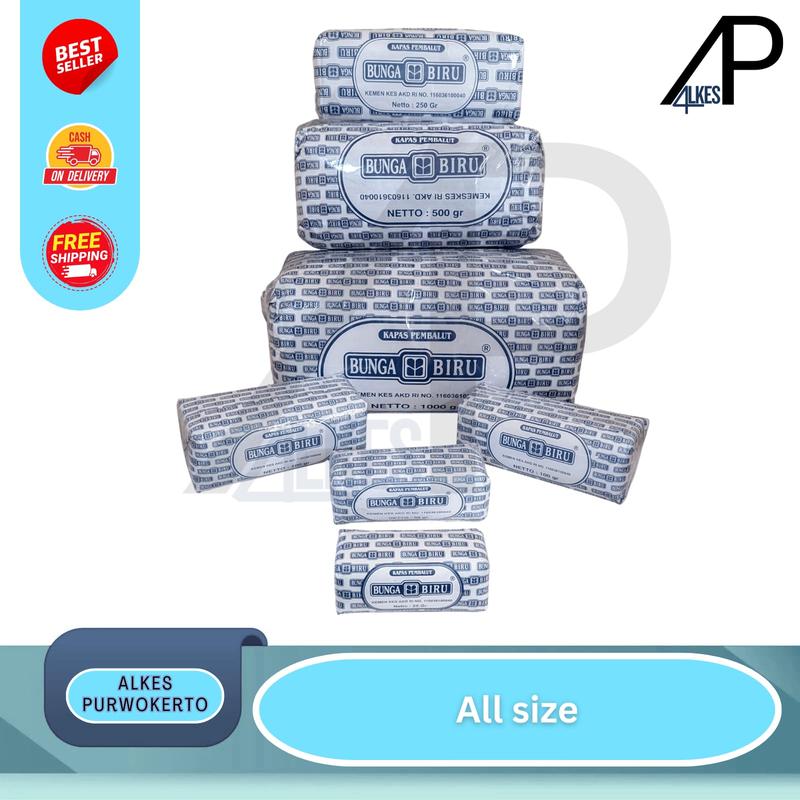 Kapas Pembalut Medis – Ukuran 25g, 50g, 100g, 250g, 500g, 1000g - Shop ...