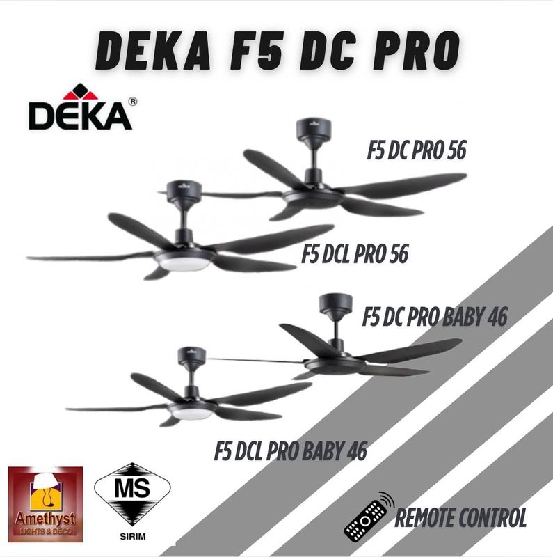 DEKA FAN Kronos F5 DC DCL PRO 56 INCH 46 INCH / LED LIGHT / SMALL ...