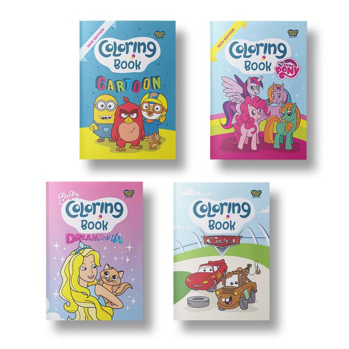 Jual [Mizan Surabaya AMZ] Coloring Book Barbie/ Cars/ Cartoon/ My ...