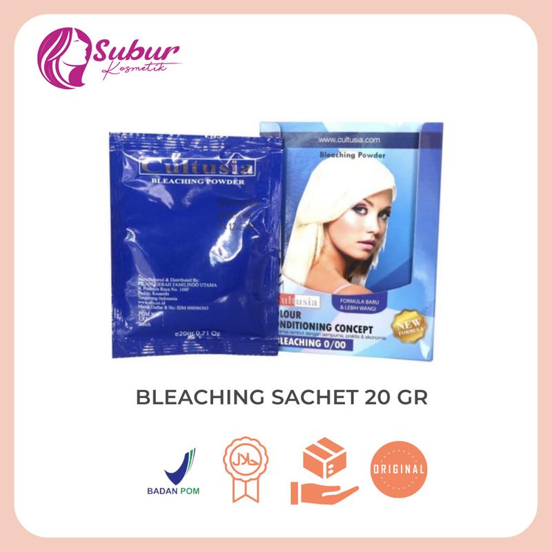 Cultusia Bleaching Powder SACHET 20Gr Ombre Kuning - Shop | Tokopedia