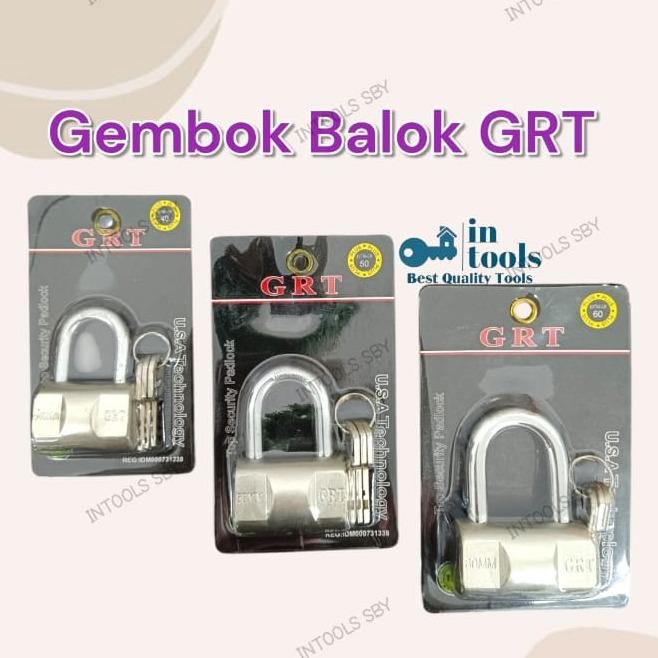 Gembok Besi model Balok GRT Berbagai Ukuran - Shop | Tokopedia
