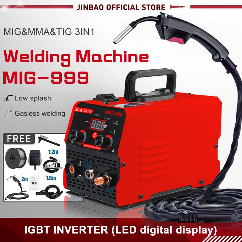 【New upgrade】MIG-999 MIG Welding Machine Set Gasless Mesin Welding ...
