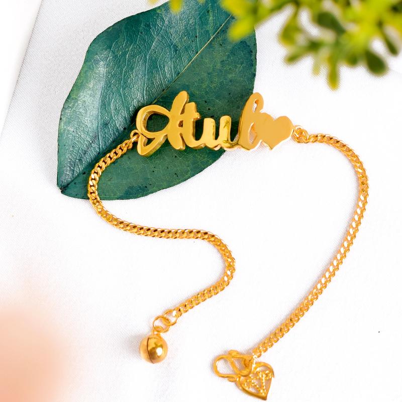 RANTAI TANGAN BRACELET SIMPLY UKIR NAMA PERAK 925 - TikTok Shop Malaysia