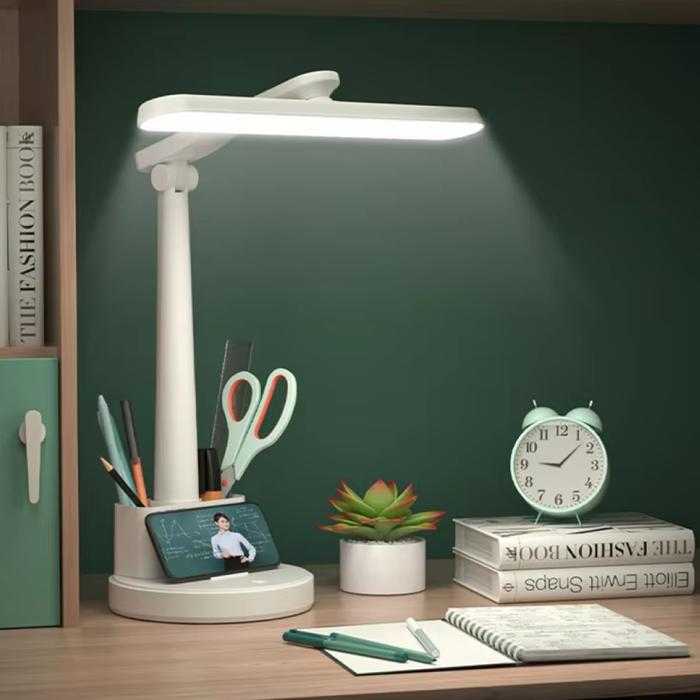 Jual Lampu Meja Belajar 3in1 Color Foldable Plug-in Pen Holder 9.2W ...