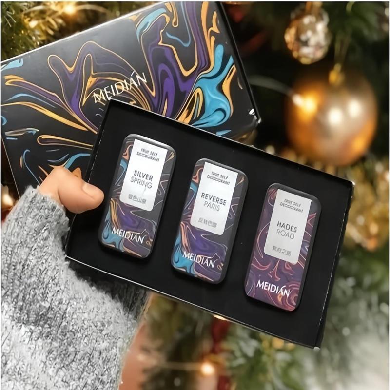 MEIDIAN 3 In 1 Solid Perfume Men Women Scent Light Perfume Portable ...