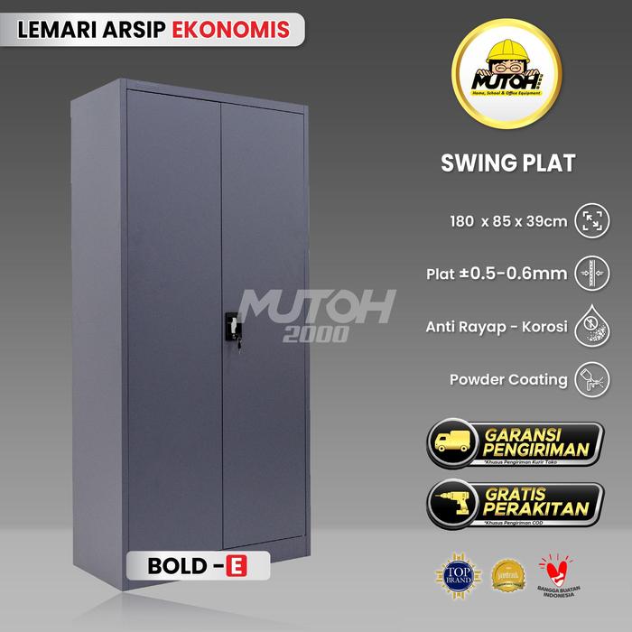 Jual LEMARI BESI ARSIP 2 PINTU SWING PLAT ABU TUA | MUTOH BOLD EKONOMIS ...