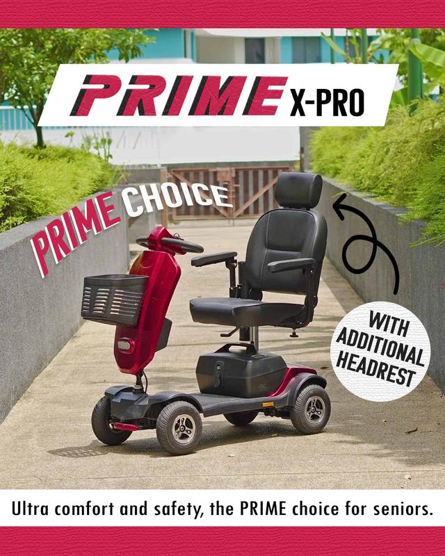 MOBOT Prime X Pro 4 Wheels Mobility (Assisted) Ultimate Comfort ...