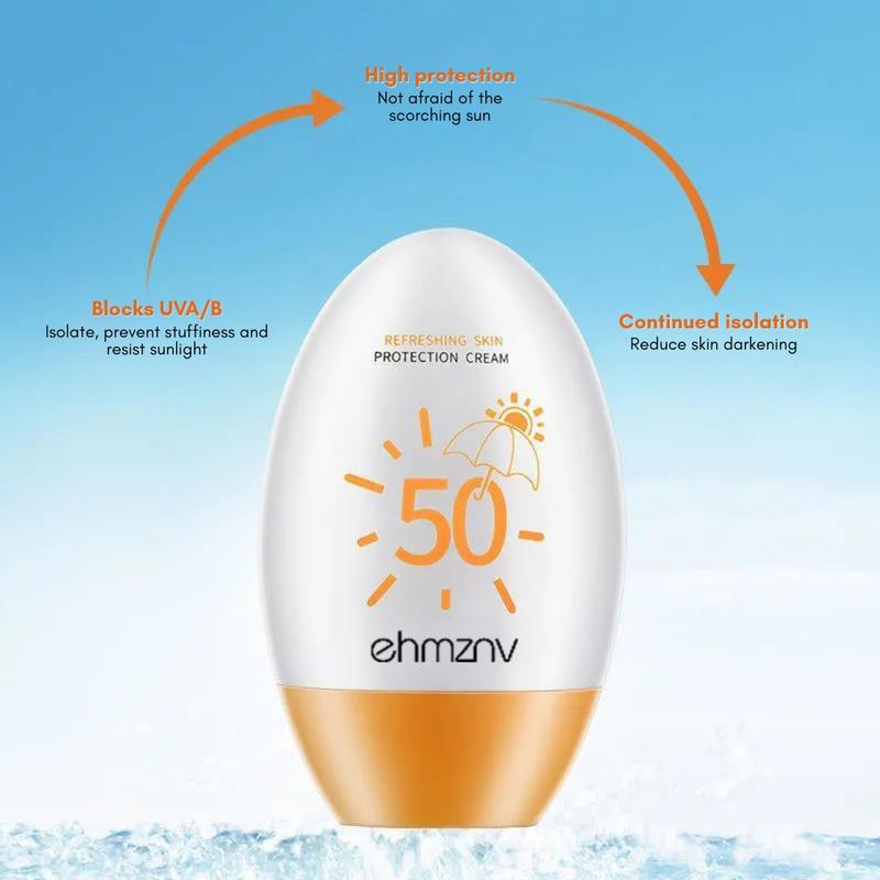 EHMZNV Sun Block Egg Anti Aging SPF 50 PA+++ Tahan 12,5 Jam Wajah ...