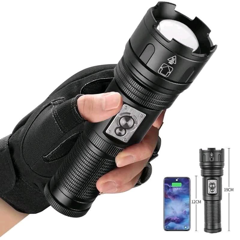 ZM-888 Torch Light LED High Lumen Flashlight USB Rechargeabl - TikTok ...