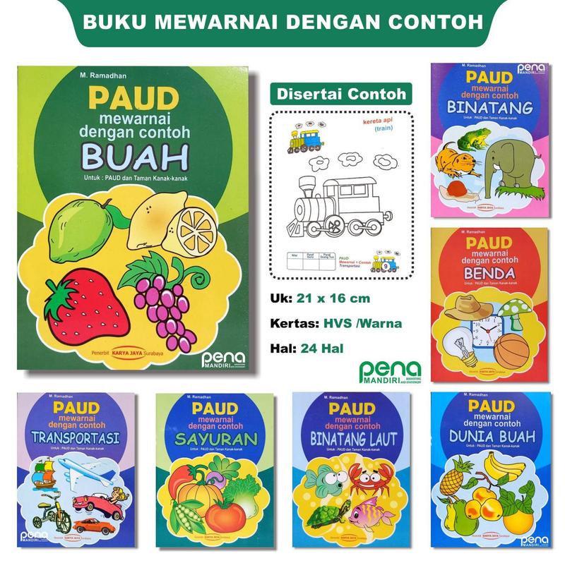 Buku Mewarnai untuk TK dan PAUD Anak Books - Shop | Tokopedia