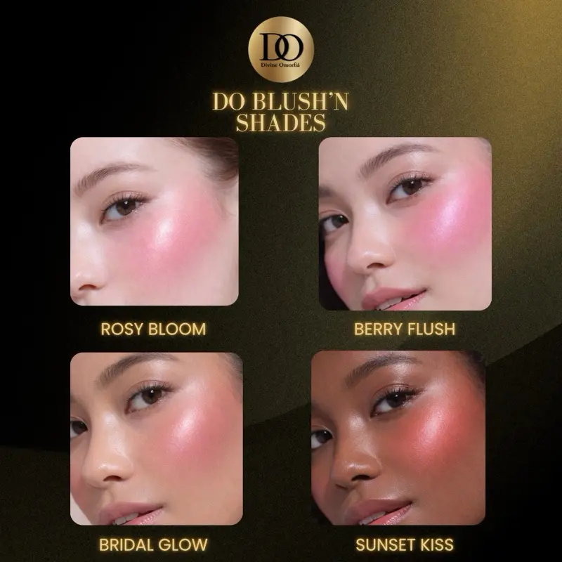 DO BLUSH’N - Berry Flush pigmented liquid blush on + Random Color Hair ...