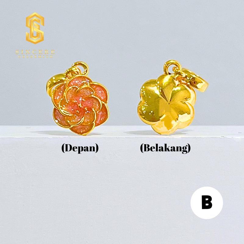 Sincere Store Emas 916 3L Loket Bunga 2C | Emas 916 - TikTok Shop Malaysia