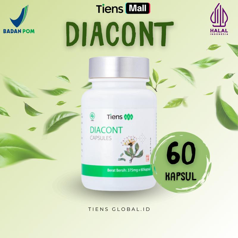 TIENS Diacont Capsules Kapsul Labu Cina Obat Herbal Cina Suplemen ...