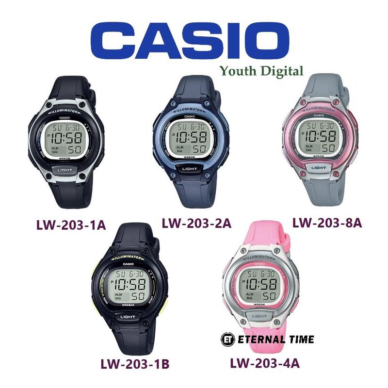 Casio Series Digital Student & Kid's Watch LW-203 Jam Tangan - TikTok ...