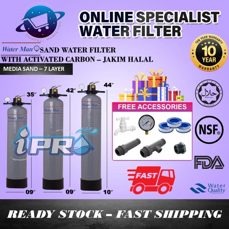 WATERMAN Outdoor Sand Water Filter 7 Layer With Activeted Carbon ...
