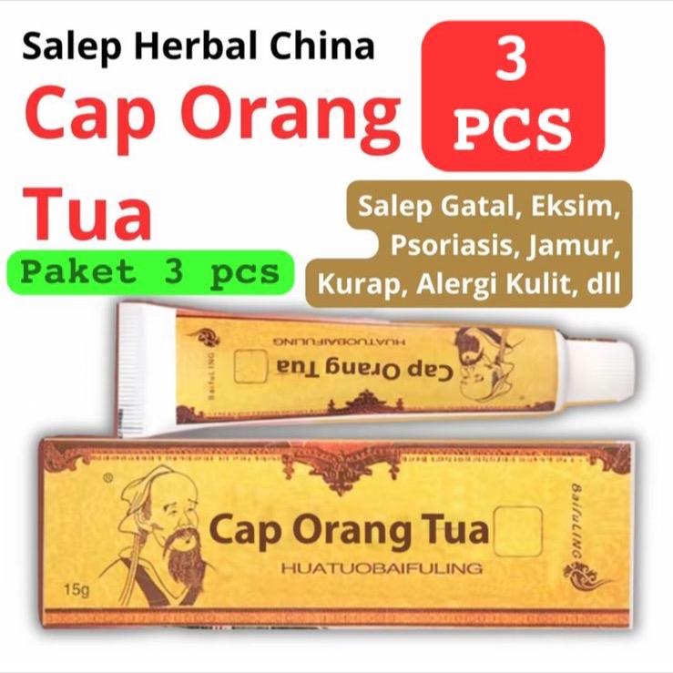 (PROMO 3 PCS) Salep/krim Gatal Tradisional Cap Orang Tua Untuk - Shop ...
