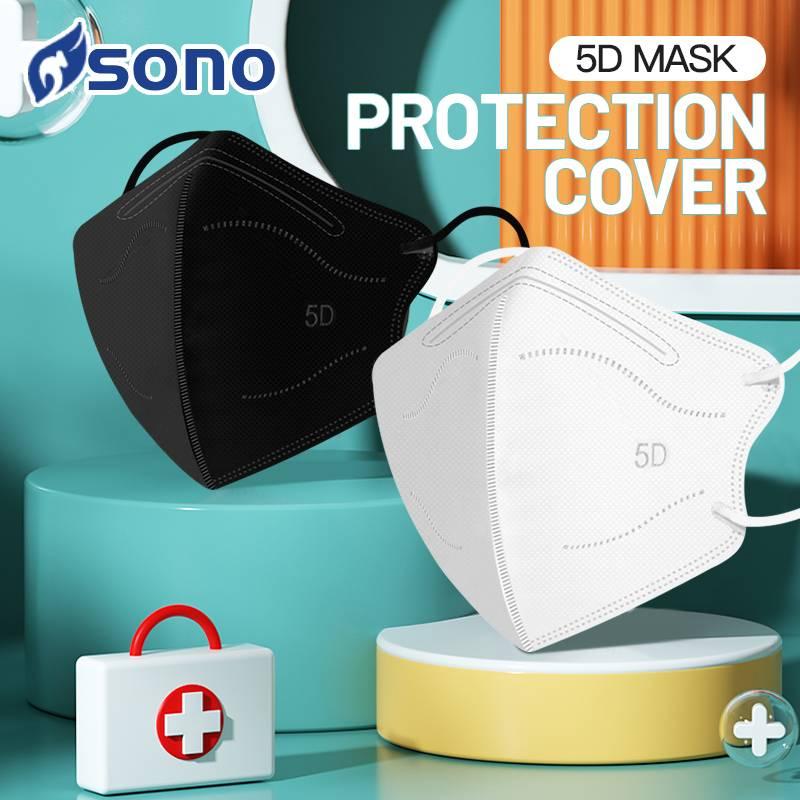 SONO 200PCS 5D Face Mask 5D Kn95 Face Mask 50pcs Disposable Protective ...