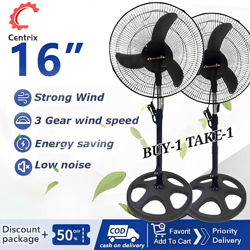 【BUY 1 TAKE 1】 CENTRIX Electric Fan Stand Fan 16" Imported Motor ...