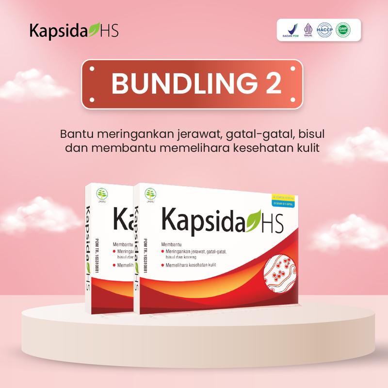 Kapsida HS Bundling 2 - Suplemen Herbal Bantu Meringankan Jerawat ...