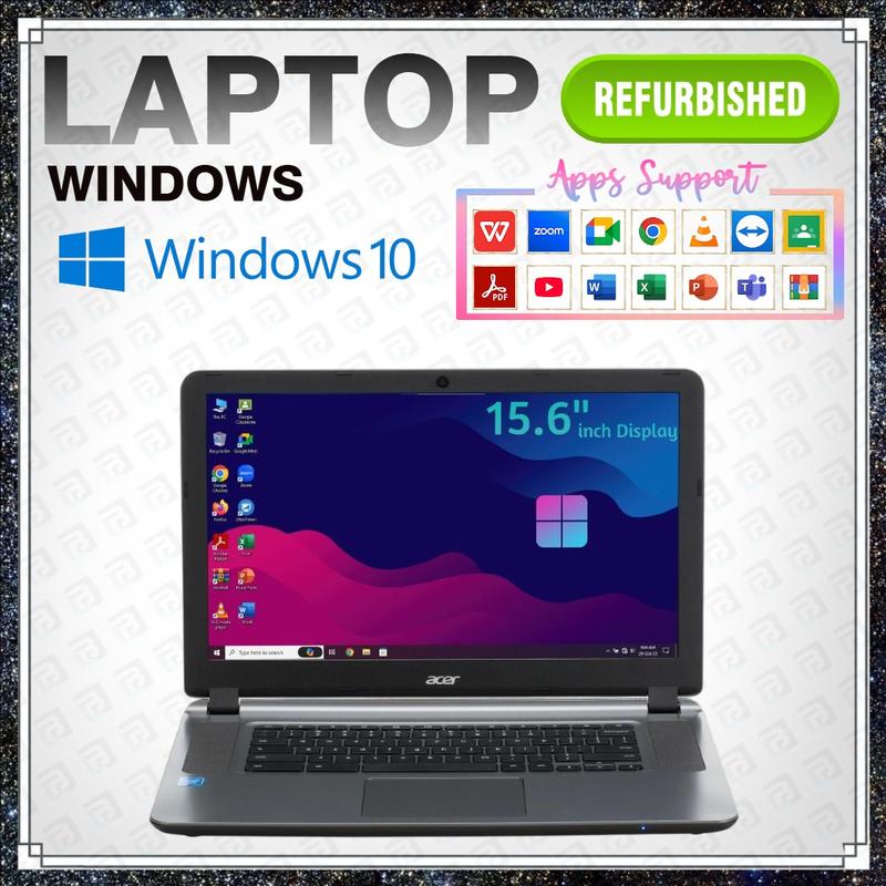(Refurbished) Acer C910/CB3-532 Windows Laptop / 15.6" inch Display - TikTok Shop Malaysia