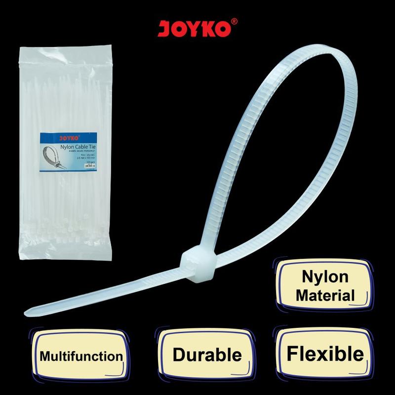 Joyko Cable Tie PACK 100PCS Black White Food Seal / Kabel Ti - Shop ...