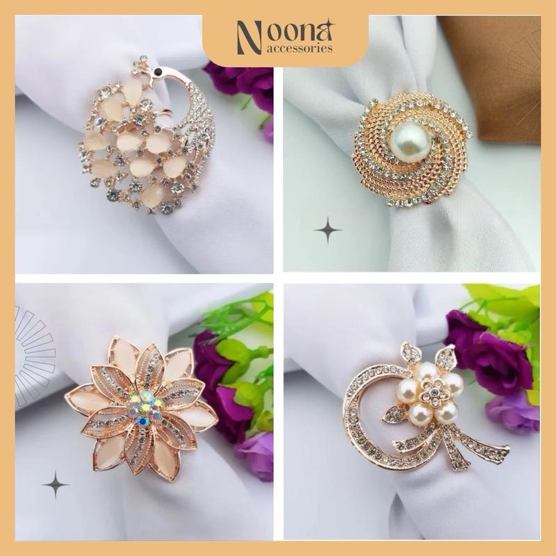 [All 01] Ring Luxe Pearls / Ring Hijab / Ring Jilbab / Ring Kerudung ...