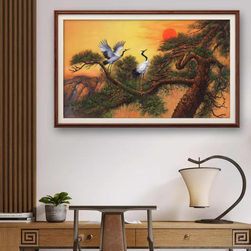 Songhe Yannian Zhang Junlong Oil Painting Art Tea Room Offic - TikTok ...