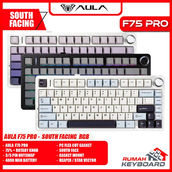 Promo Aula F75 PRO - 75% Compact - 3 Mode - Gaske Mount - RGB - PBT ...