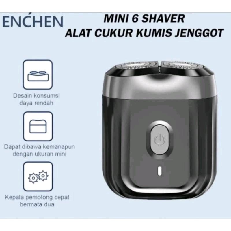 ENCHEN Mini 6 Shaver Alat Pencukur Jenggot Kumis Elektrik Shaving Waterproof Portable - Shop ...