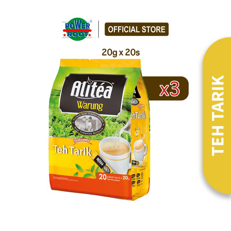 [3 PACKS] Alitea Warung 3 in 1 Teh Tarik (20gm X 20 Sachets) - TikTok ...