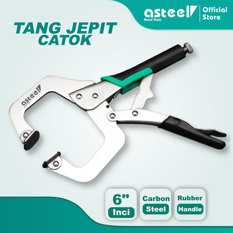 ASTEEL Tang Jepit Catok Kunci Mini Locking Plier C Clamp Swivel - Shop ...
