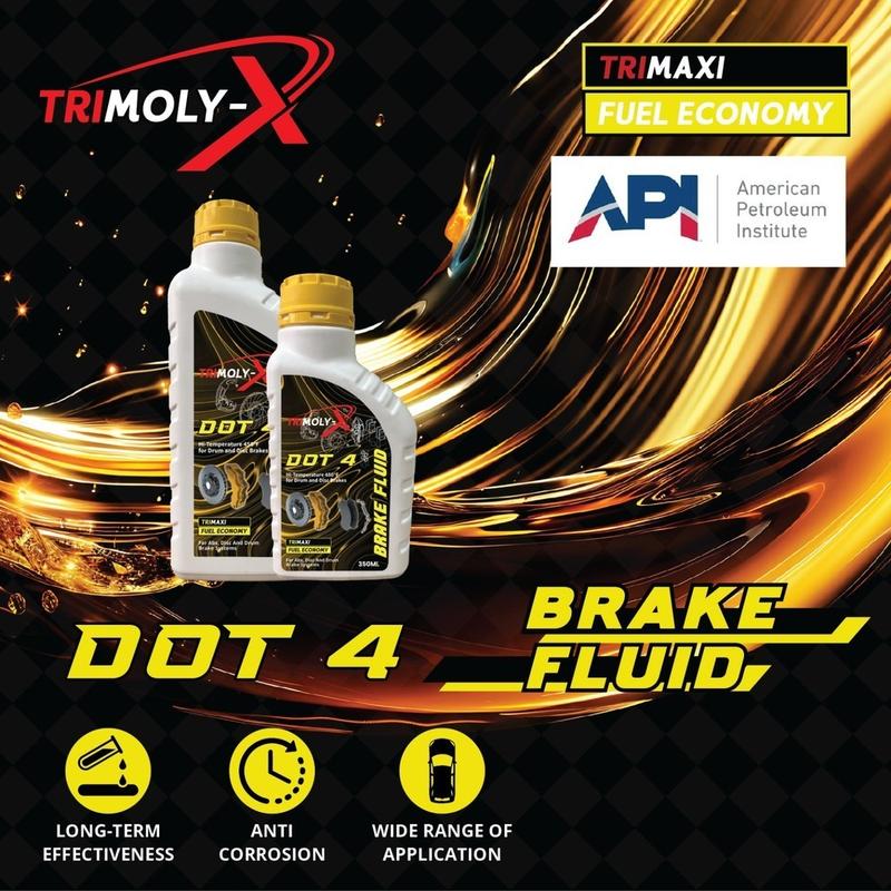 TRIMOLYX DOT 4 350ML 750ML BRAKE FLUID CLUCTH FLUID OIL MINYAK - TikTok ...