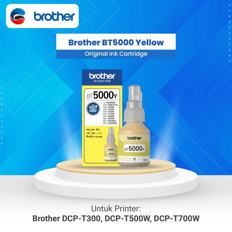 BROTHER Tinta BT5000Y BT 5000Y BT5000 Y Ink Bottle Original - Shop ...