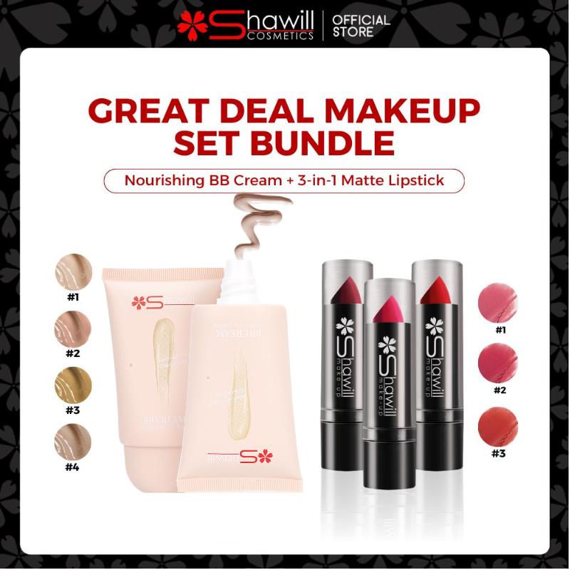Shawill Official Store 3 In 1 Matte Lipstick + BB cream liquid - TikTok ...