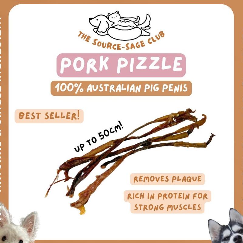 Air Dried Australian Pork Pizzle (single ingredient dog treats ...