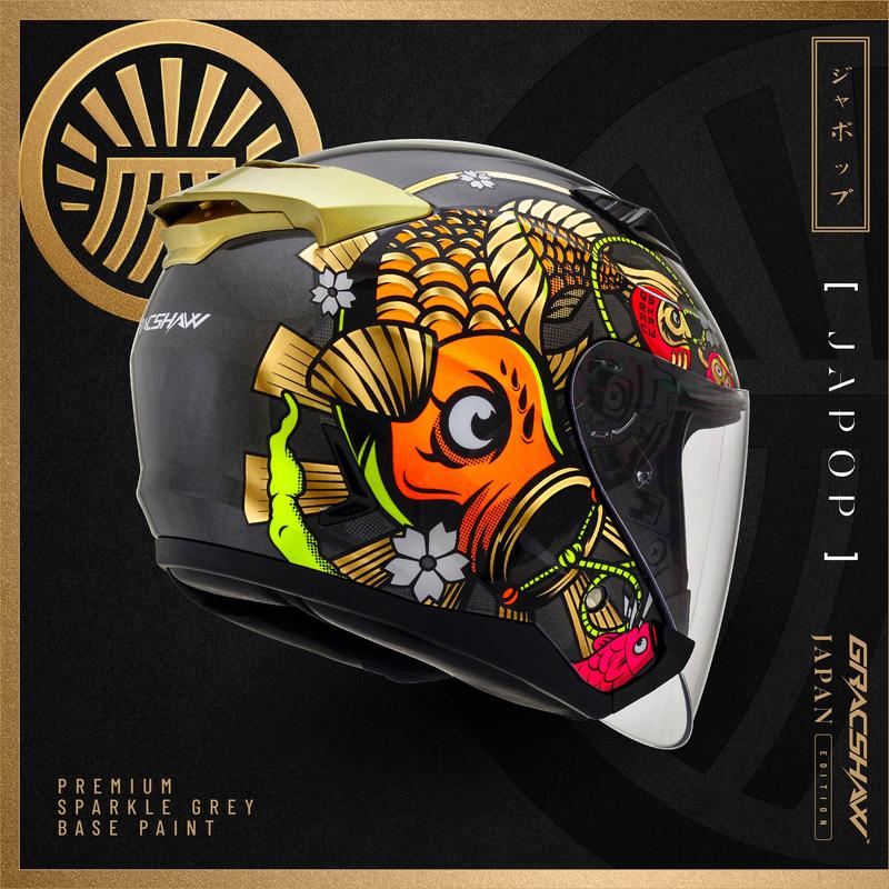 GRACSHAW GENNEX JAPAN EDITION SERIES HELMET Motorcycle - TikTok Shop ...