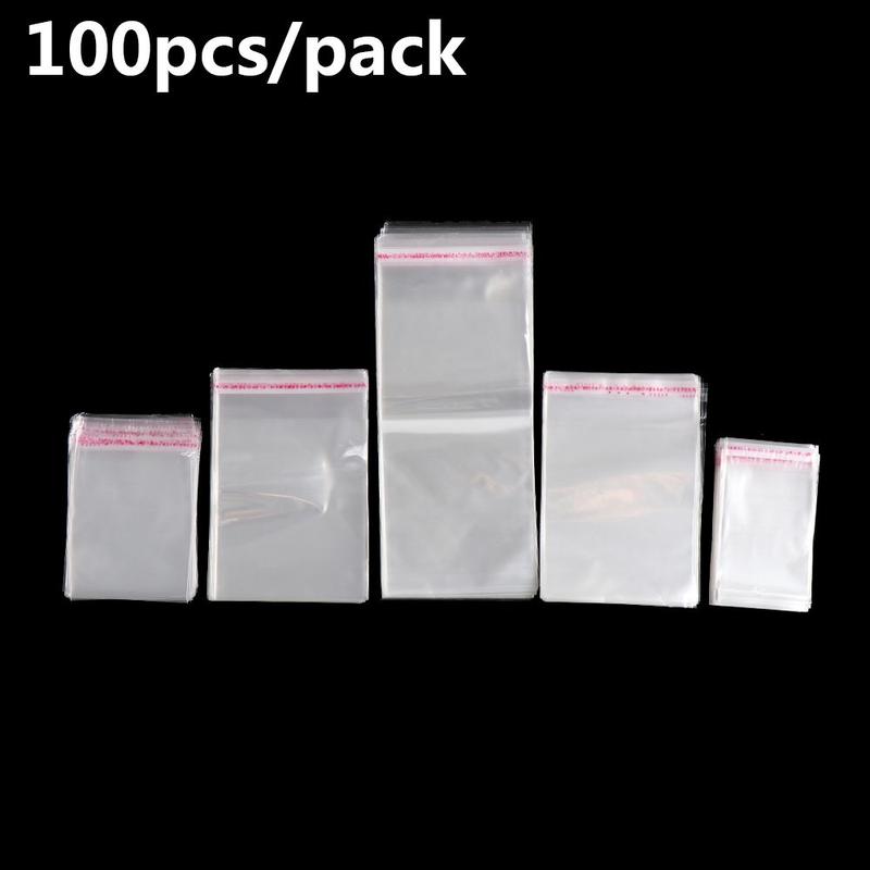 100pcs Fashion OPP Cellophane Seal Pouch Self Adhesive Pocket - TikTok ...