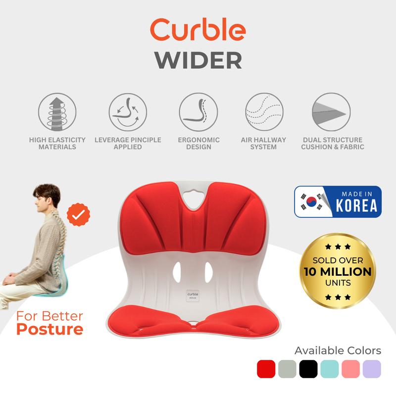 Curble Posture Chair Wider - Red - Shop | Tokopedia
