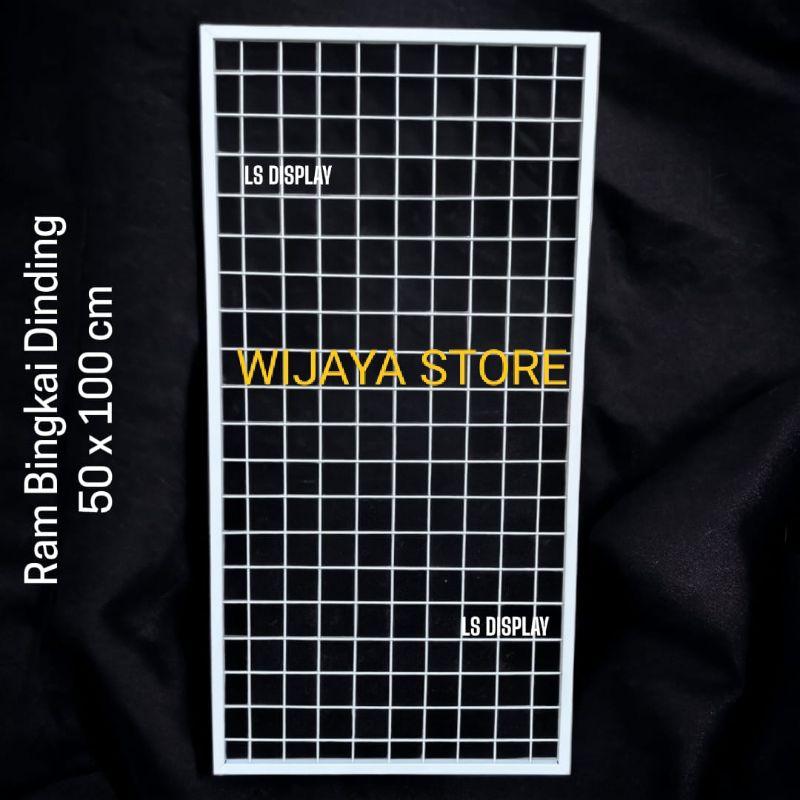 ASLIASLI Rak Gantung Gridwall Ram Bingkai Berbagai Ukuran Rak aksesoris ...