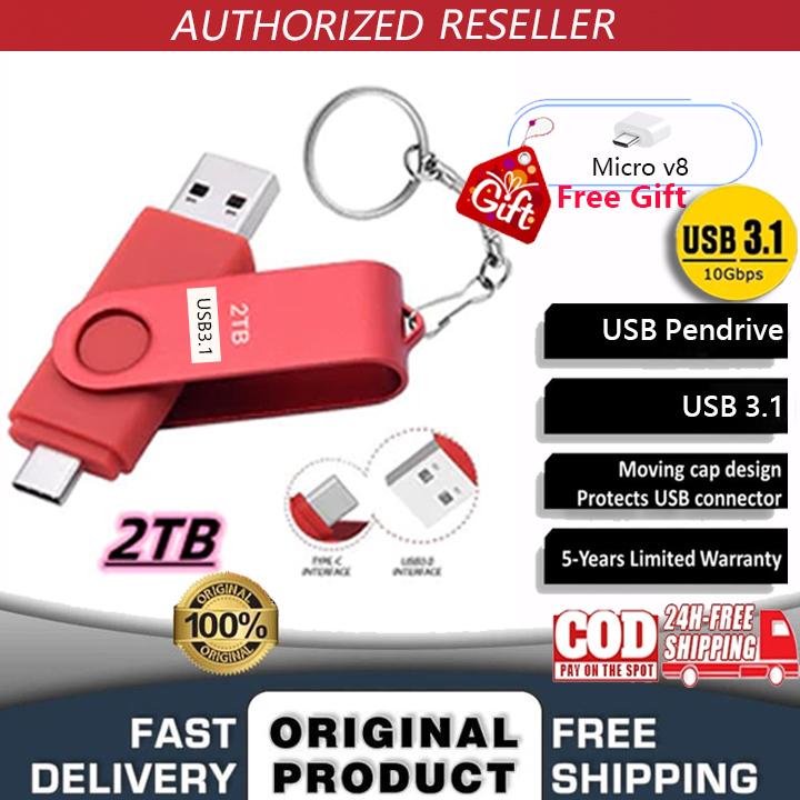 100%Tulen 2TB OTG 2-in-1 USB Type-C Micro Flash Drive High Speed ...