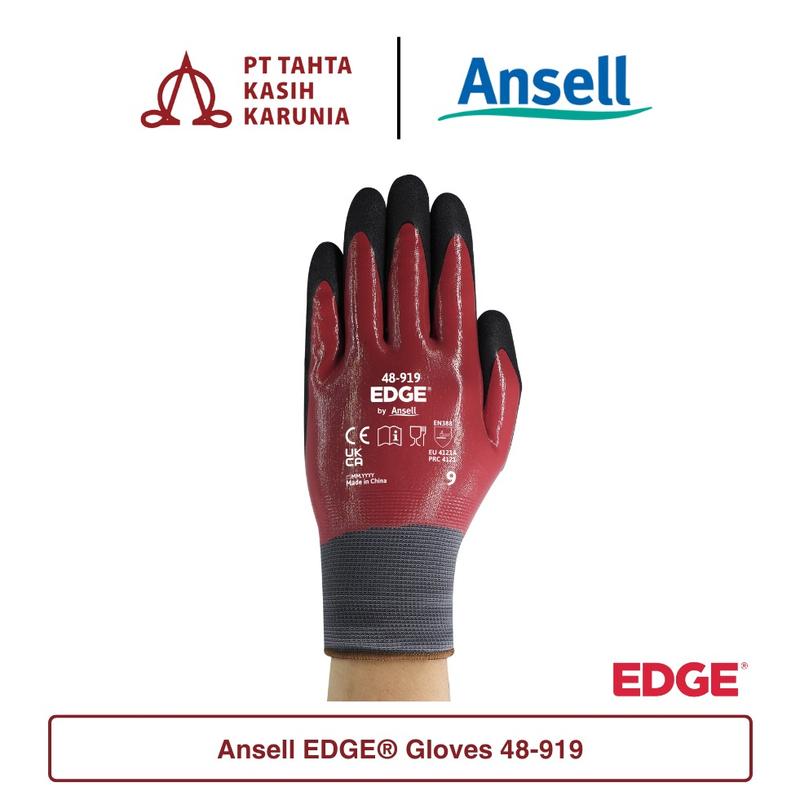 Ansell EDGE Gloves 48-919 Oil & Abrasion Protection (Sarung Tangan - Shop | Tokopedia