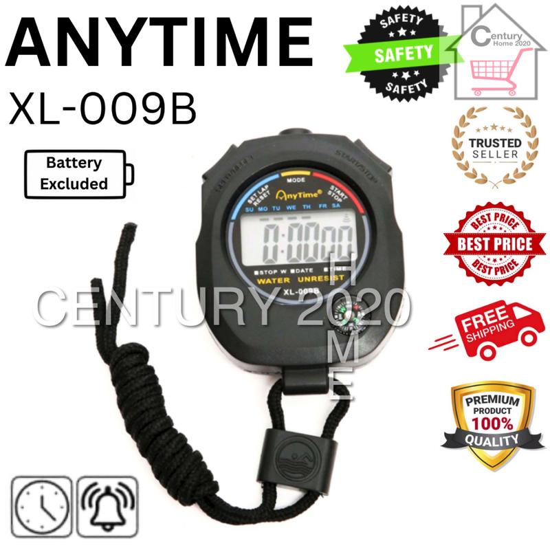 ANYTIME XL-009B Digital Stopwatch Black - TikTok Shop Malaysia