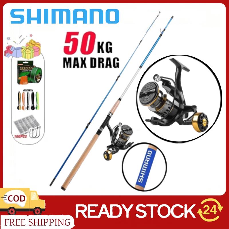 Shimano Fishing Rod Set Barang Mancing Set Fishing Combo Set - TikTok ...