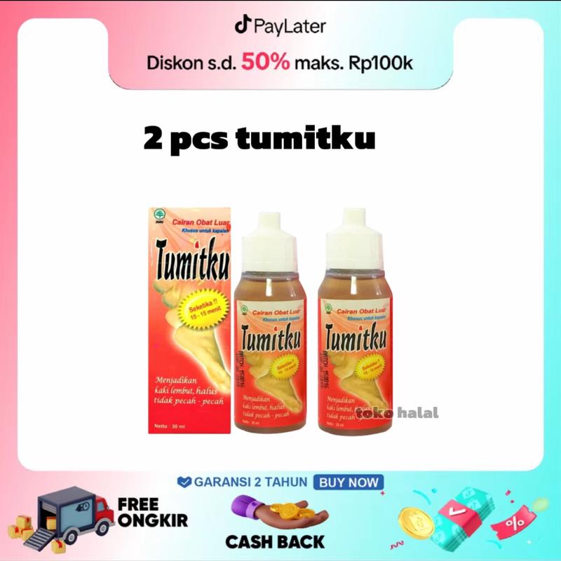 [PROMO PAKET 2 PCS] TUMITKU cairan solusi kaki tumit pecah-pecah dan ...