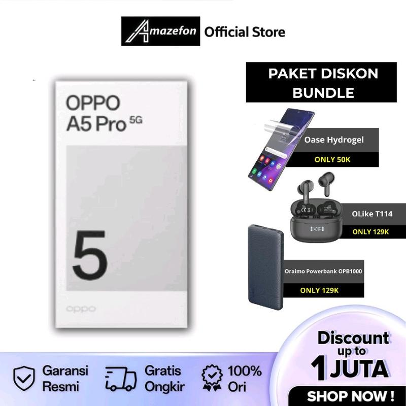 OPPO A5 Pro 5G / 4G - LTE 8/256GB 8/128GB - OPPO A5 Garansi Resmi Oppo ...