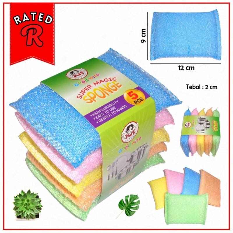 Spons Cuci Piring Warna Warni/ Super Magic Sponge/ Busa Cuci - Shop ...