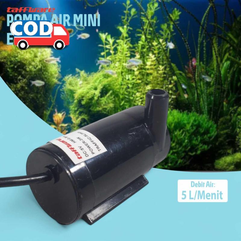 Pompa Air Mini 5 Volt Tahan Korosi Suara Tenang Ideal untuk Aquarium ...